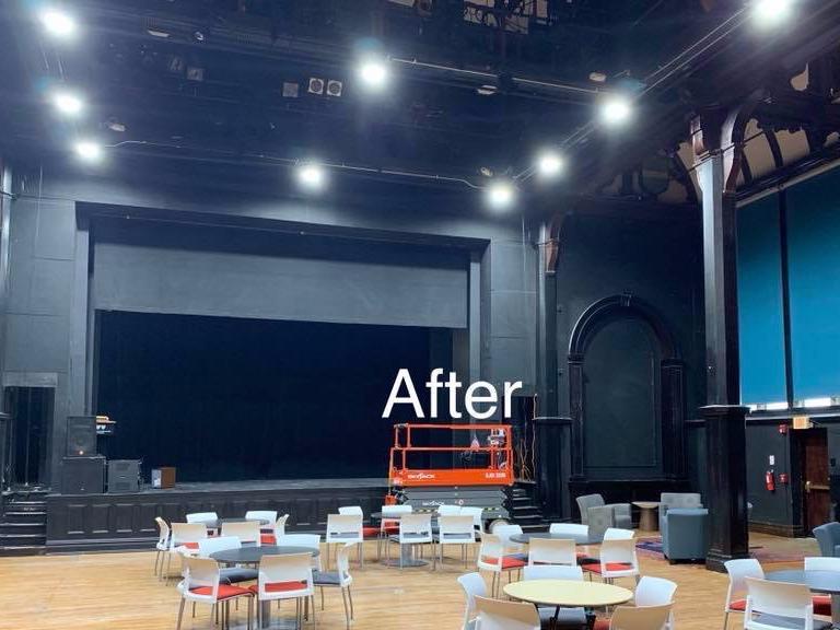 Marlock Electric Before & After Photo Set - Auditorium LED Lighting Upgrade