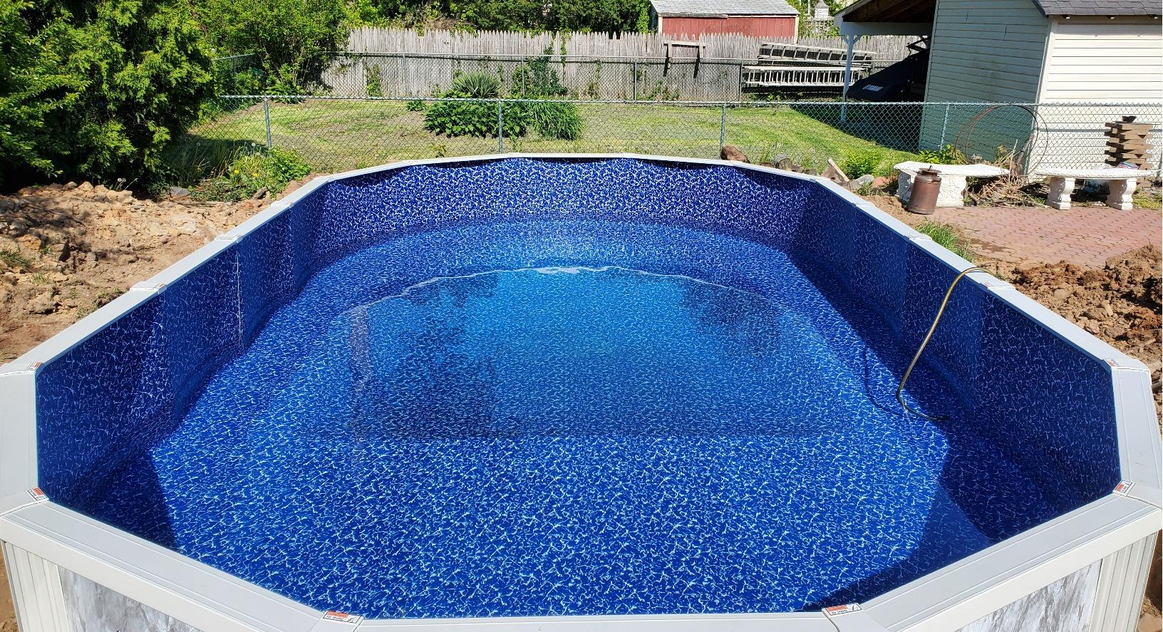 Y.E.S. Contractors Before & After Photo Set - Above Ground Doughboy ...