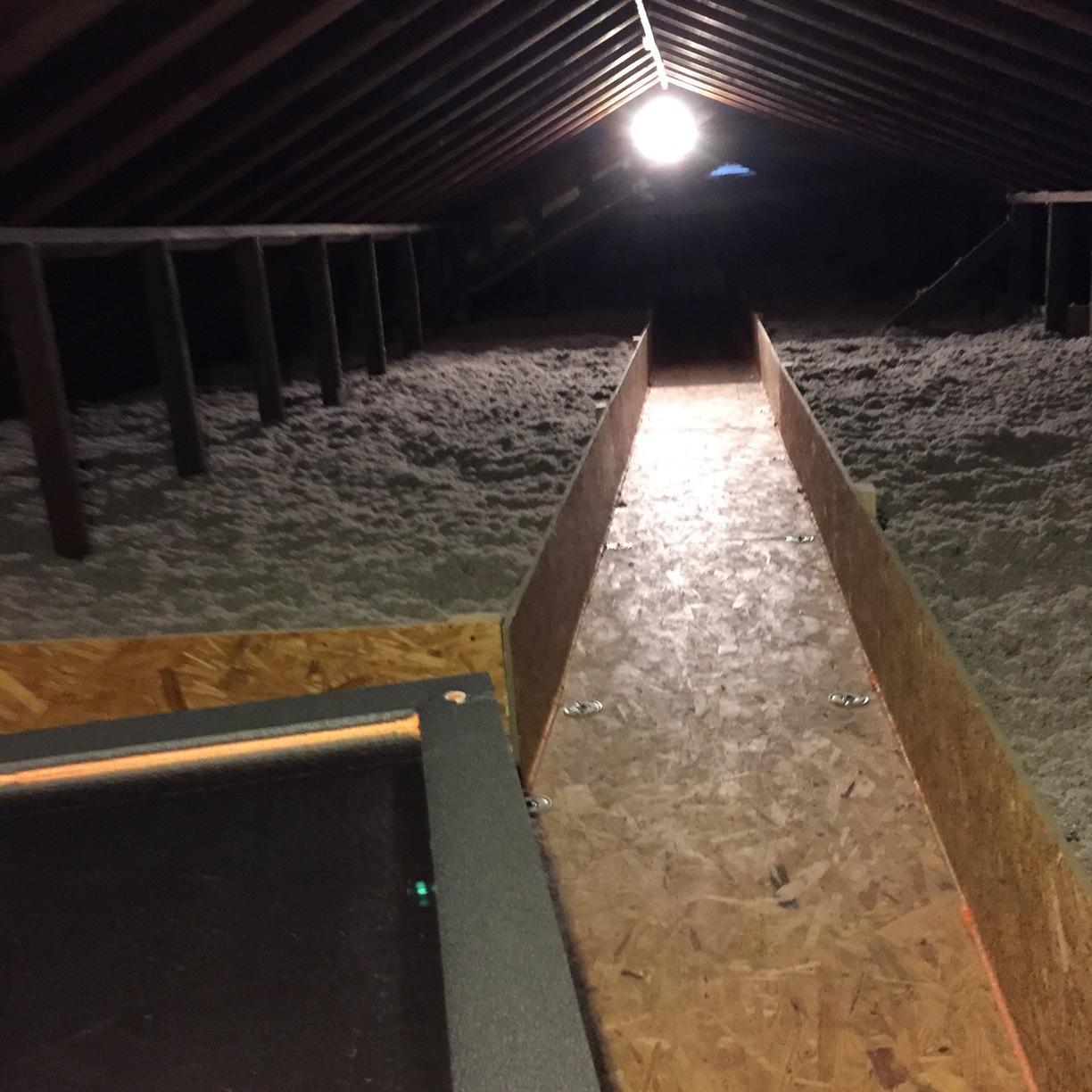 Insulation Services - Attic air sealed in Baden, PA - Insulated catwalk ...