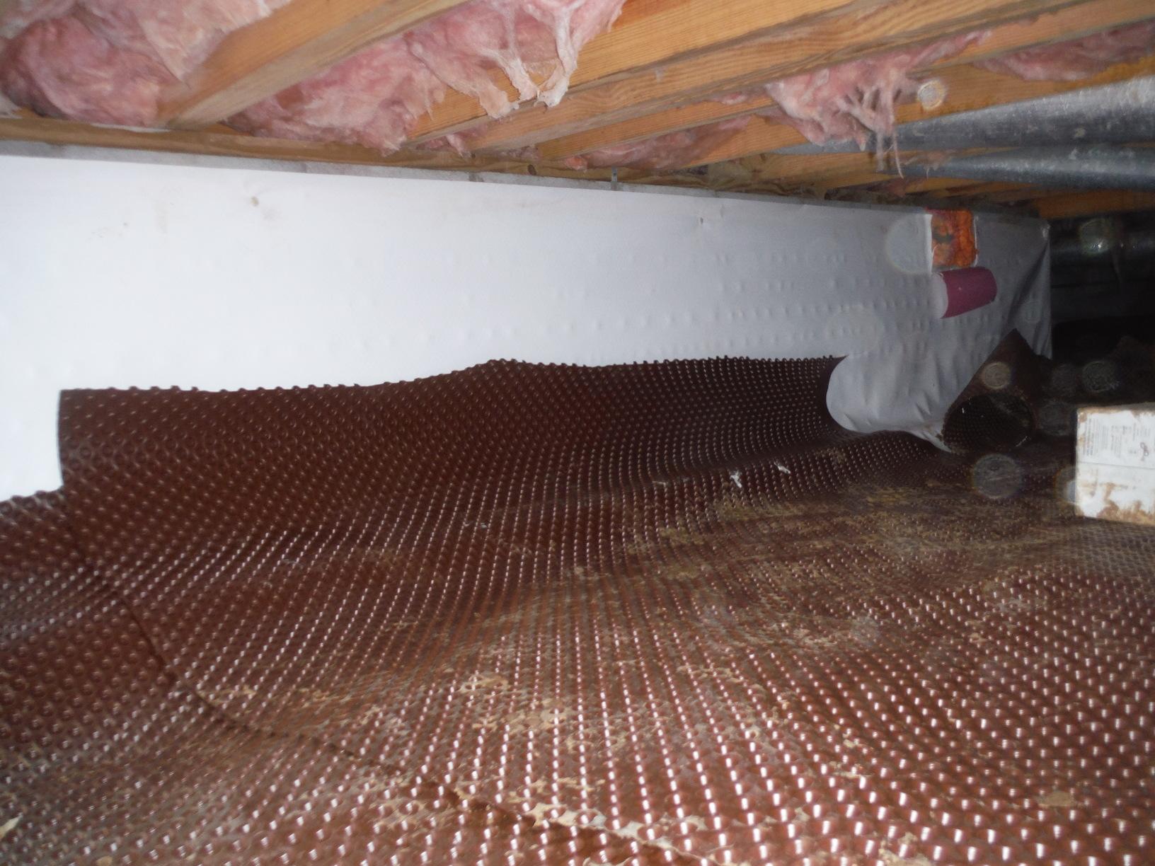 Crawl Space Repair - CleanSpace in Franklin, TN! - Drainage Matting