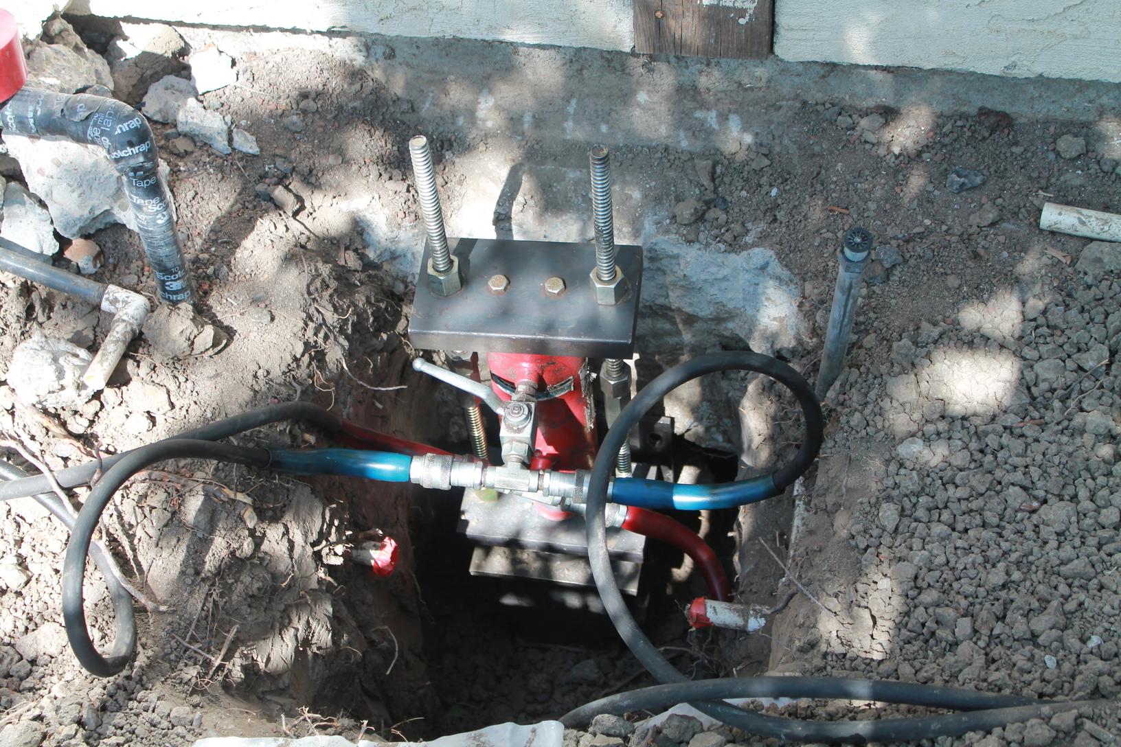 Foundation Repair - Push Pier Installation in Tracy, CA - Hydrolic Push ...
