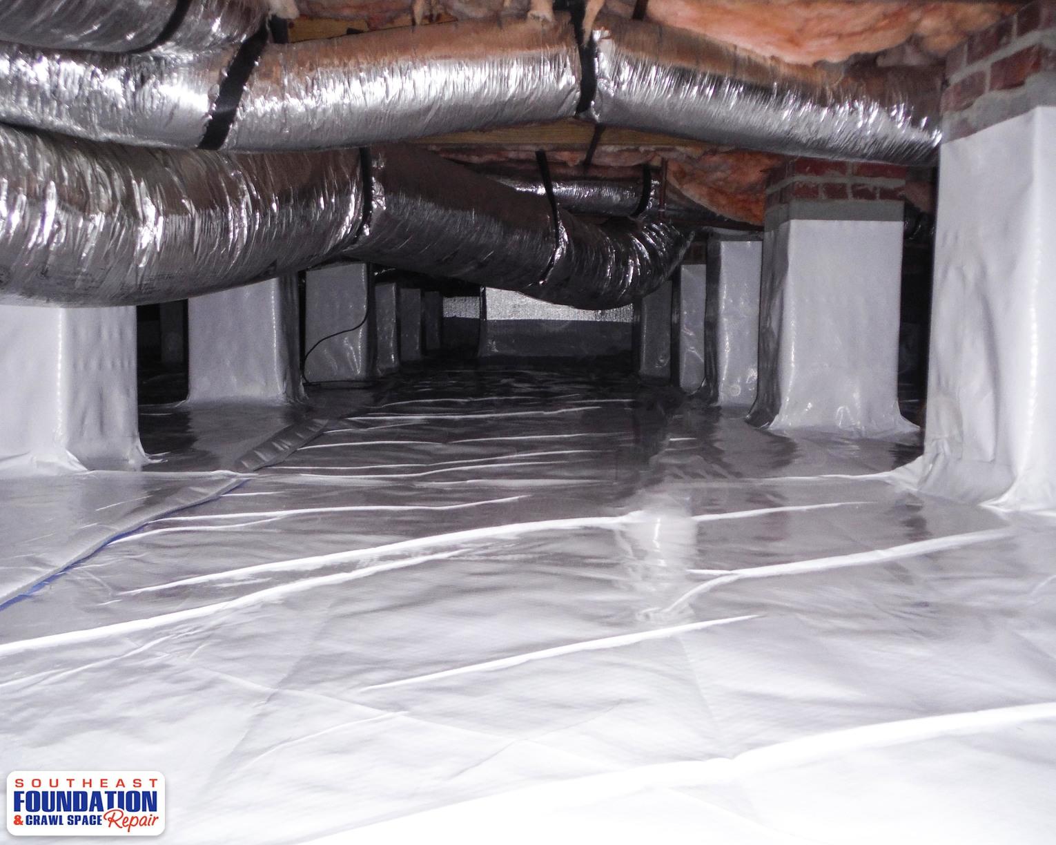 Crawl Space Repair - Cleaning Up a Dirty Crawl Space in Cordova, NC ...