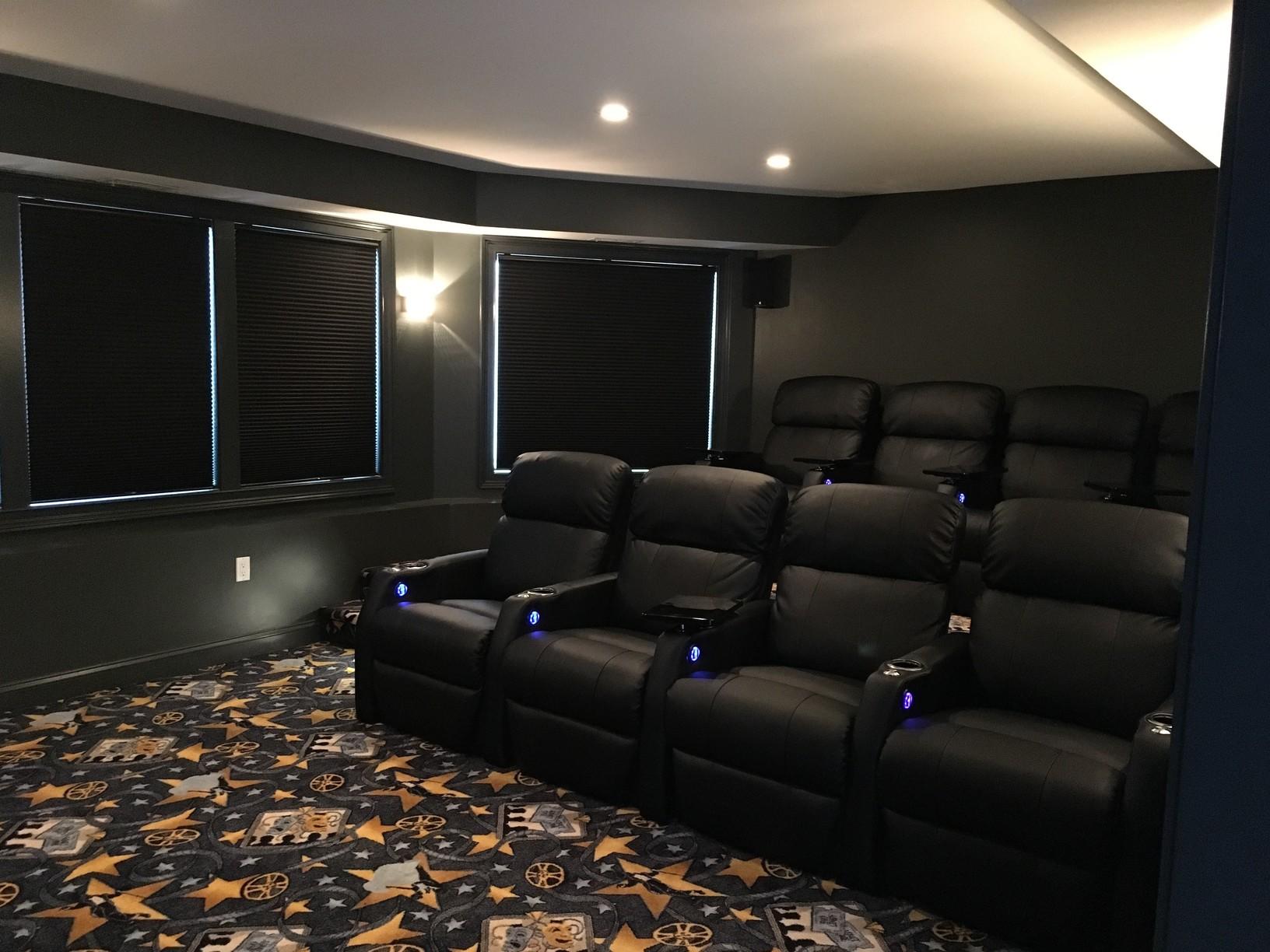 Residential Solutions - Home Theater Family Room Transformation in ...