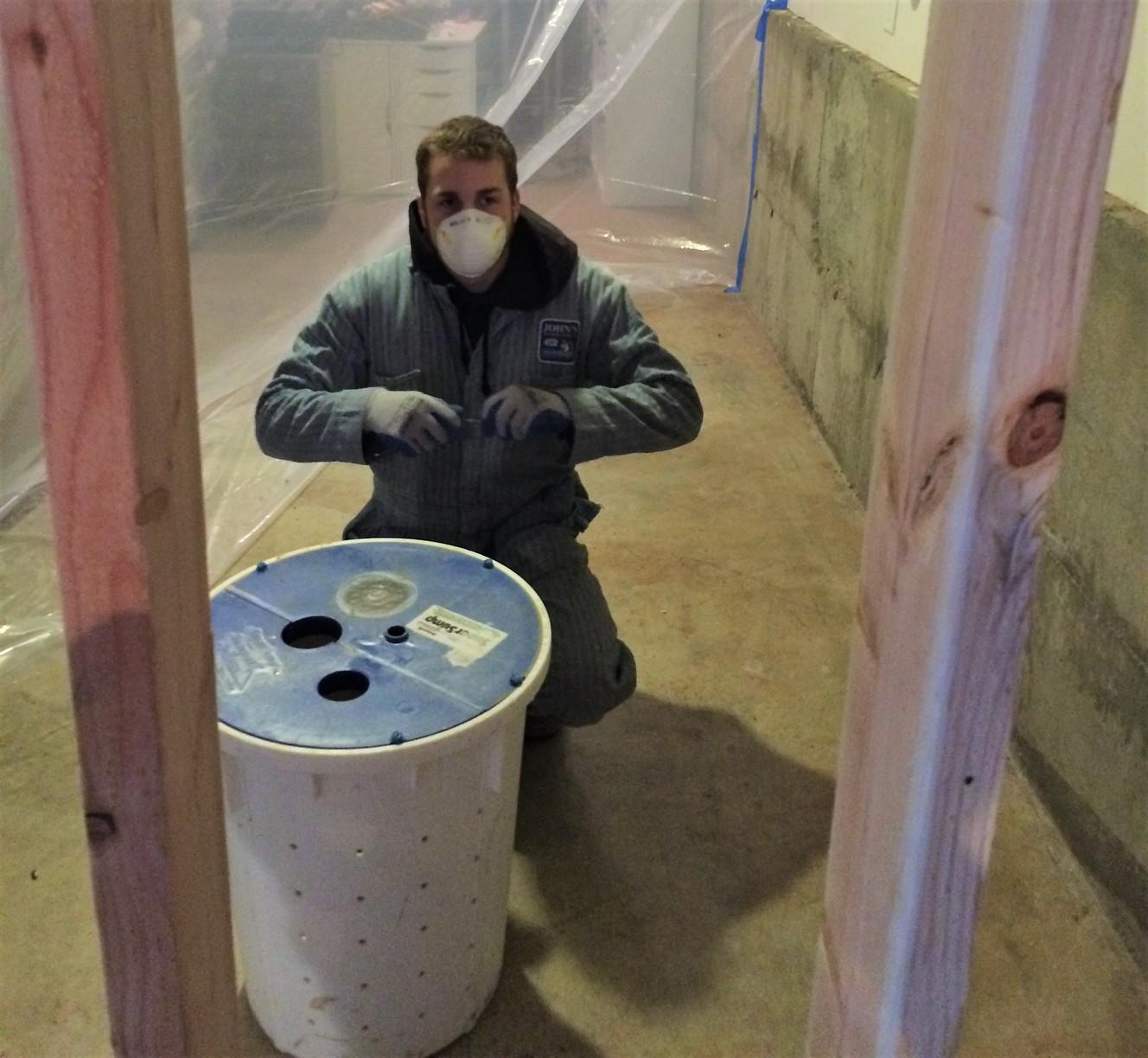 Basement Waterproofing - Trench drain install in St. Helens - SuperSump