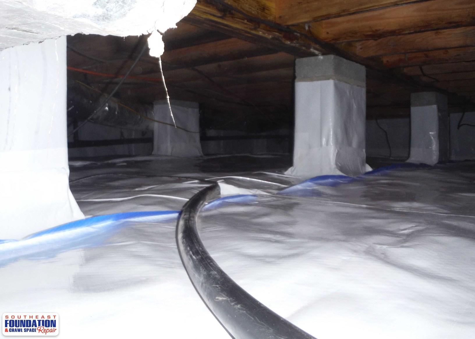 Crawl Space Repair - Installing a CleanSpace Crawl Space Encapsulation ...