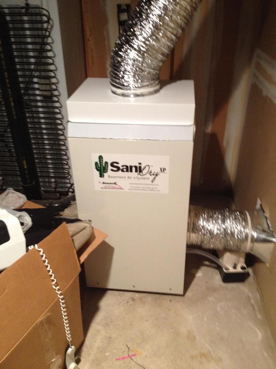 Sani-Dry XP Dehumidifier Installation in Marlboro, NJ - Sani-Dry XP