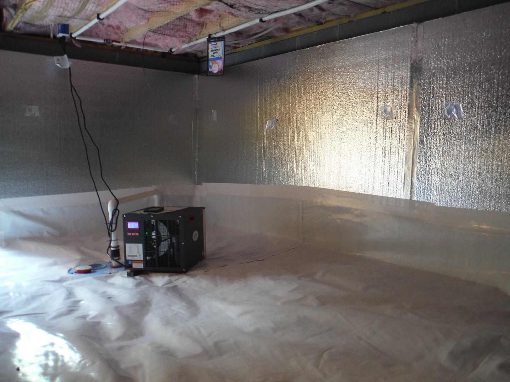 Crawl Space Repair - CleanSpace Encapsulation System System Installed ...