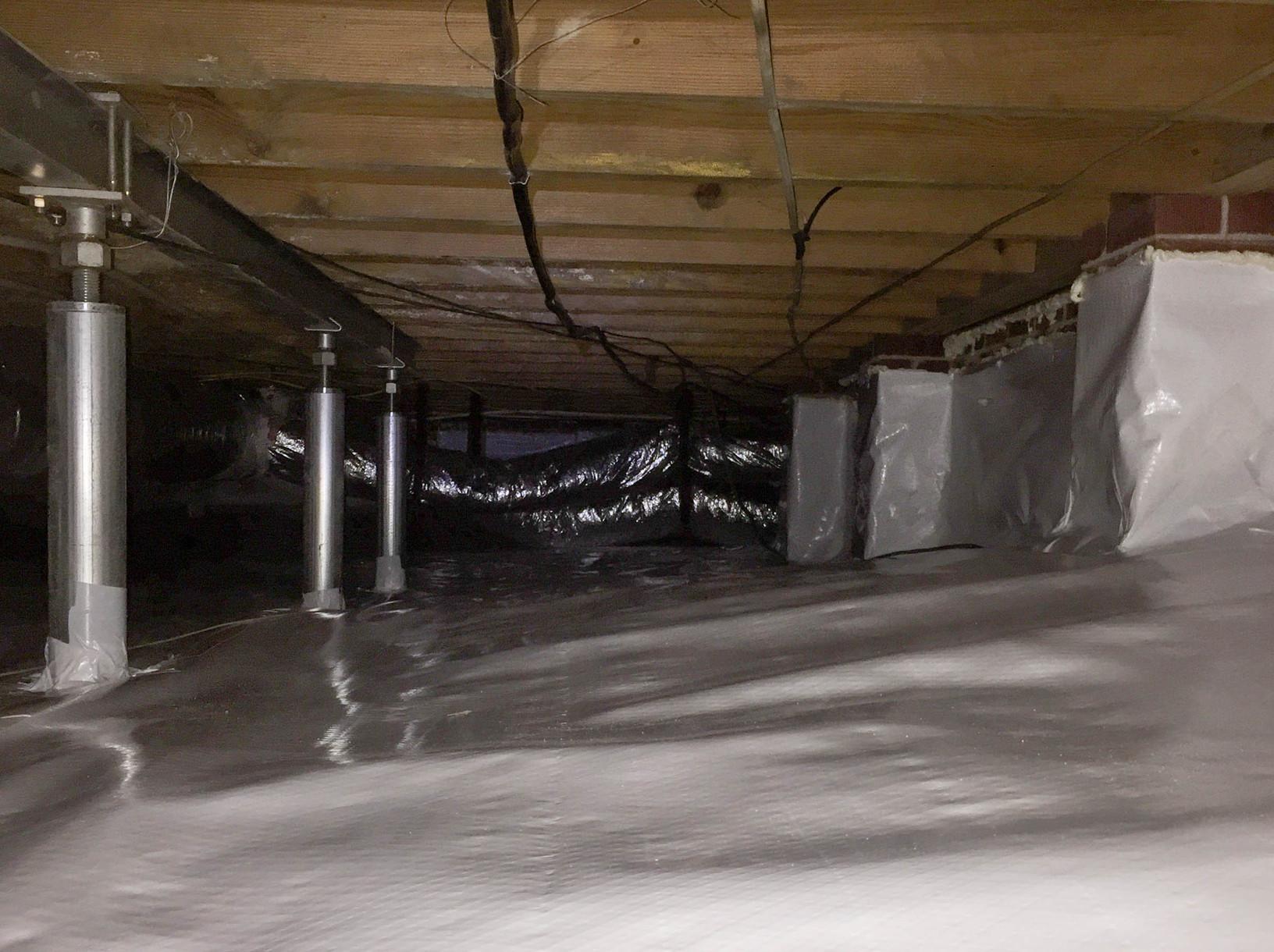 Commercial Foundations - SmartJacks Raise Waterproofed Crawl Space in ...