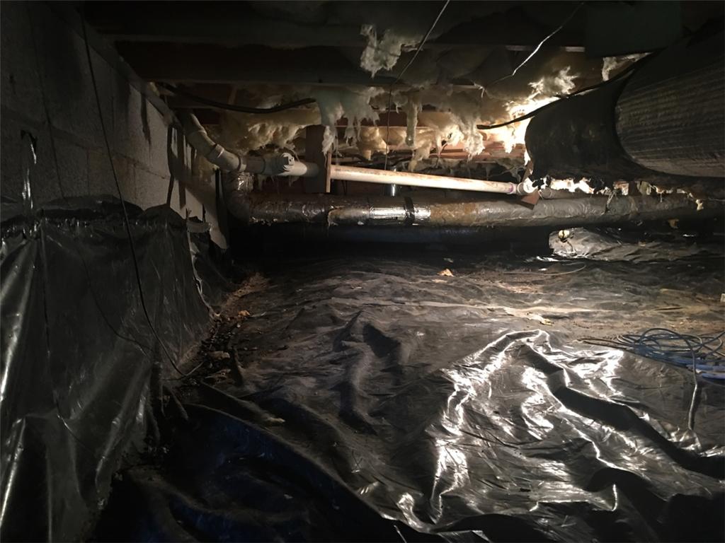 Crawl Space Repair - What Your Dirt Crawl Space Looks Like - Dark and ...