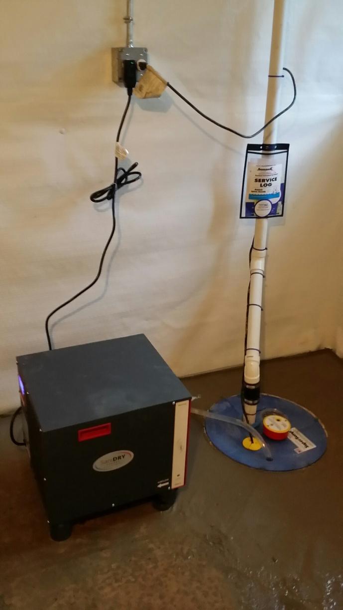 Basement Waterproofing - WaterGuard System in New London, CT - SaniDry