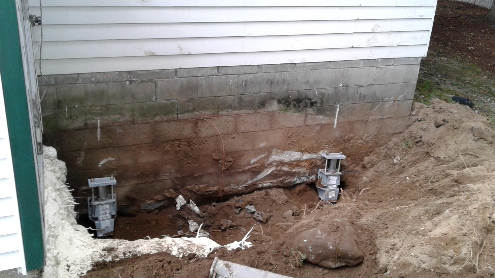 Foundation Problems - Settling Block Wall Foundation - Derry, NH - Push ...