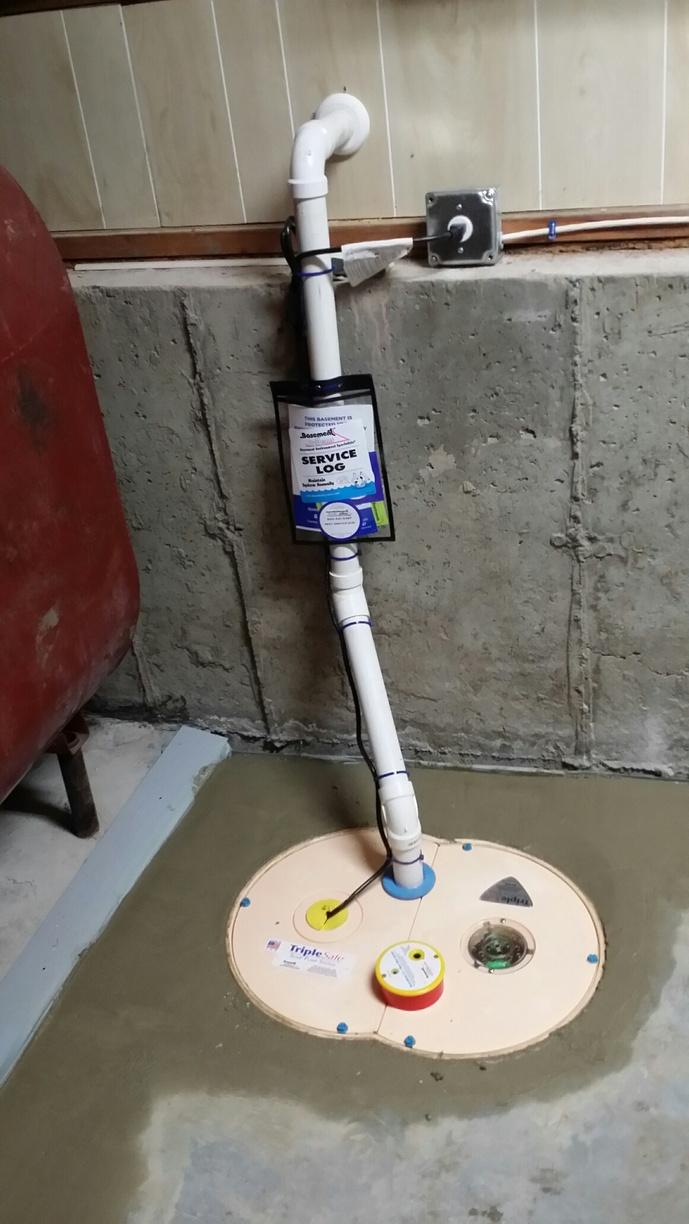 Basement Waterproofing - WaterGuard System in Wallingford, CT - TripleSafe