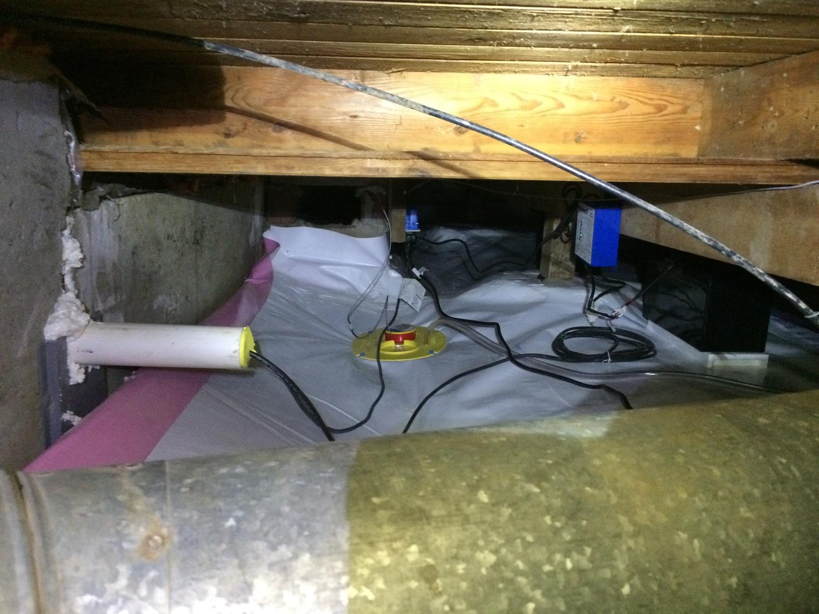 Crawl Space Repair - Finished Crawlspace in Fall Creek, OR - Smart Drain