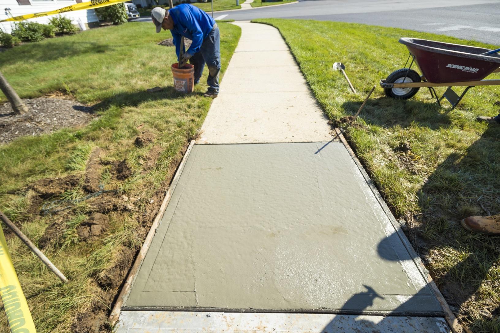 Sidewalk Replacement in Monroe, New Jersey - Sidewalk Replaced