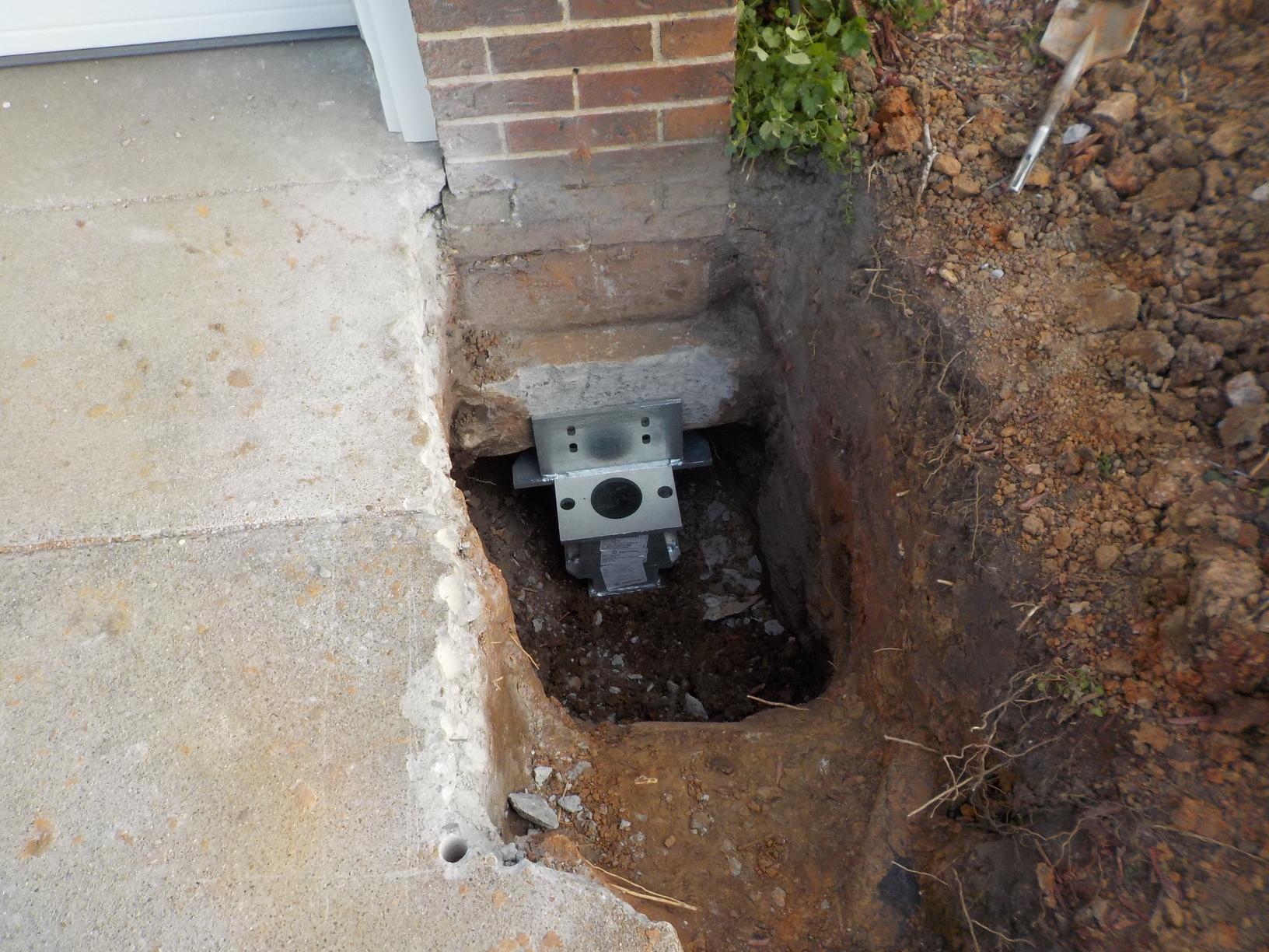 Foundation Repair - Push Piers in Clarksville - Pier Bracket Set