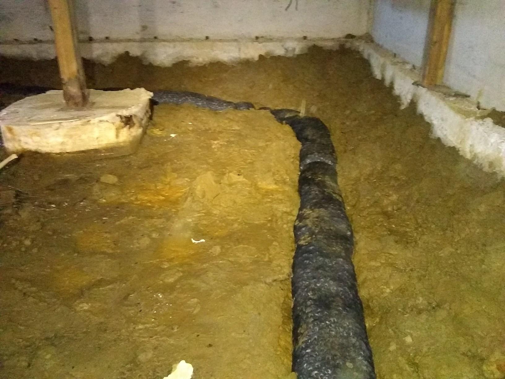 Crawl Space Repair - CrawlSpace CleanUp Duct Wrapping and Sump Pump ...