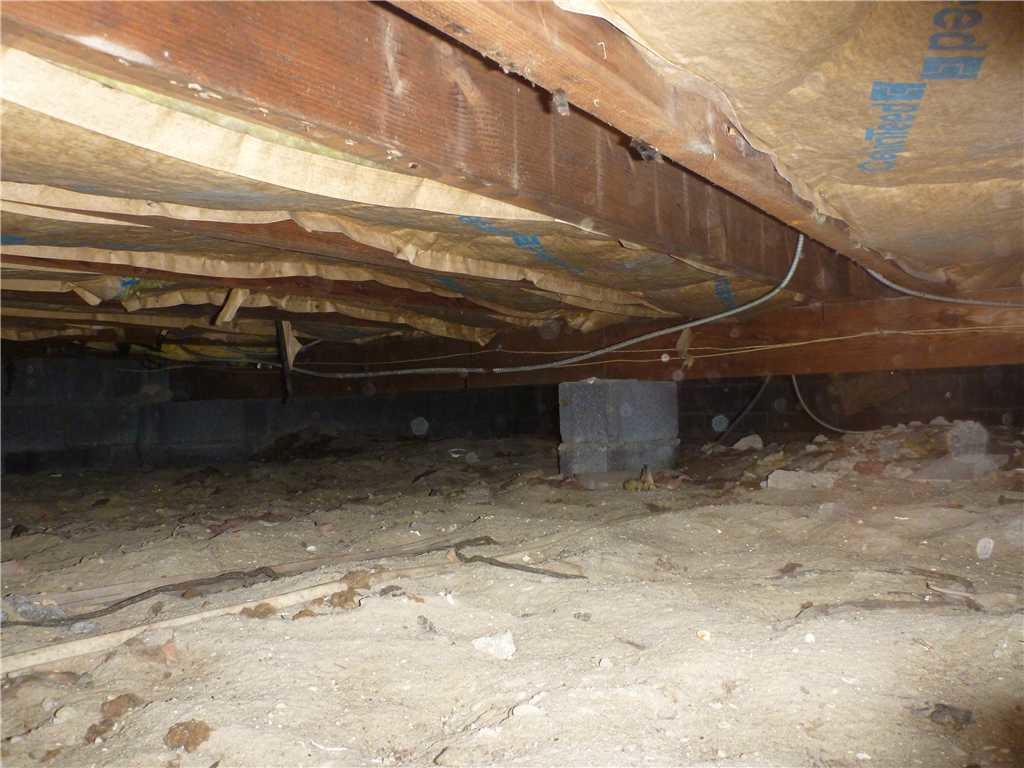 Foundation Repair - Crawl Space Lifted in Long Beach - Old Cinder Block ...