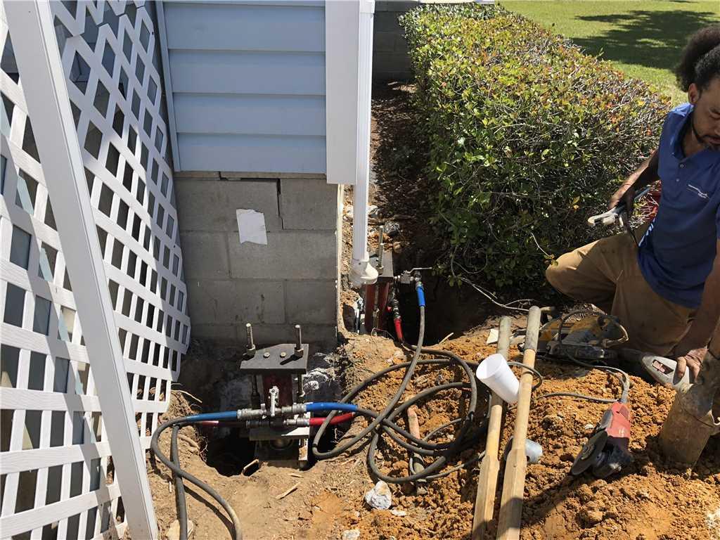 Home Foundation Repair - Stabilizing a Sinking Foundation for East ...