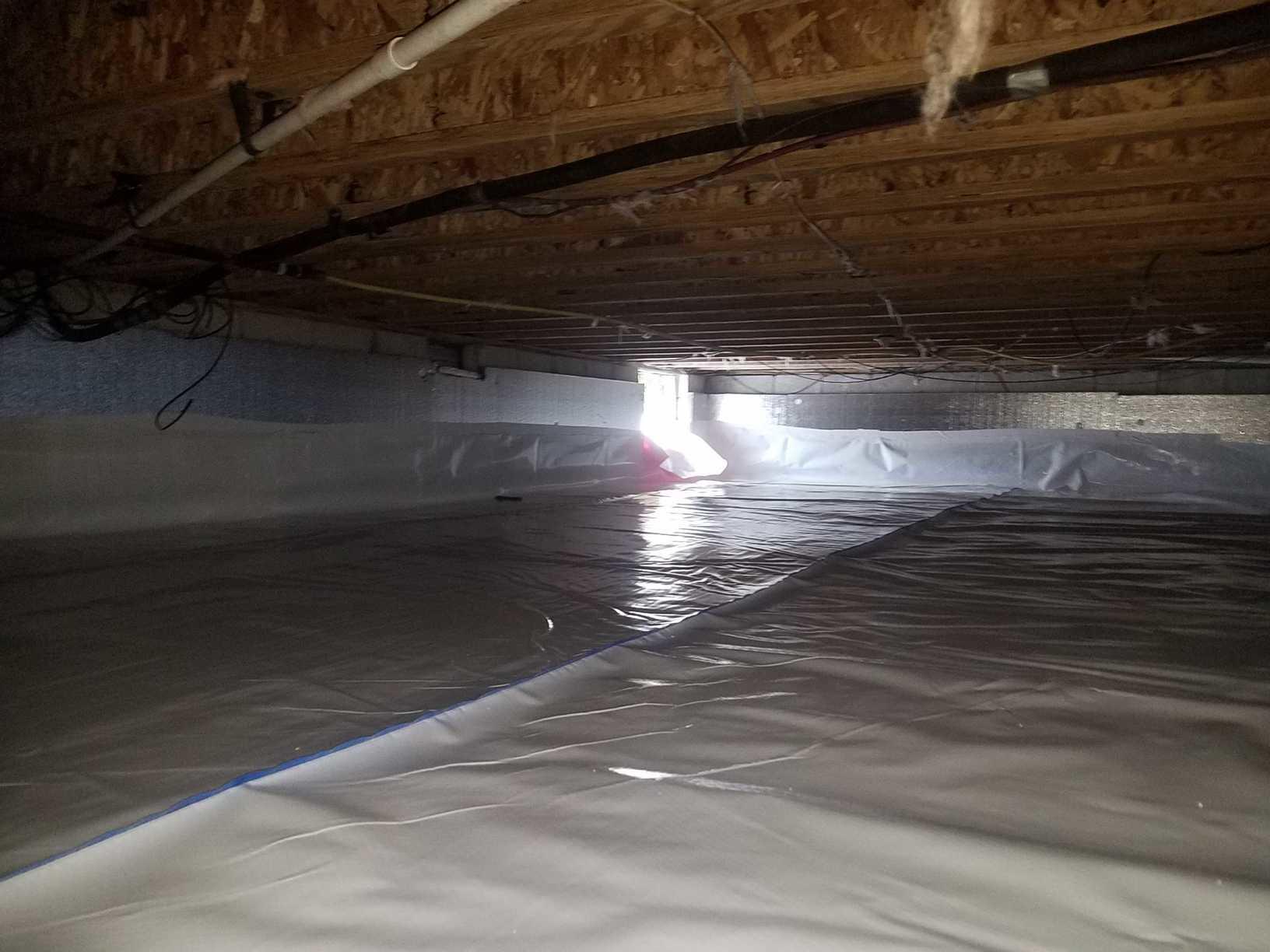 Crawl Space Encapsulation - Musty Crawl Space Transformation in ...