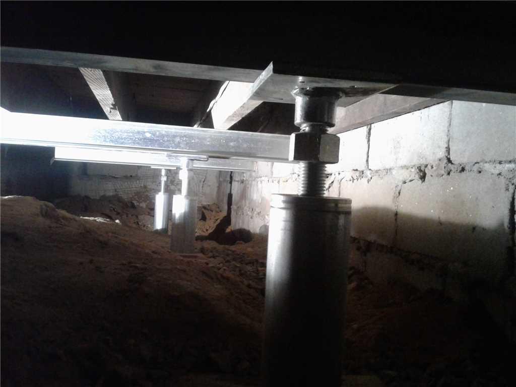 Foundation Repair - Sagging Beams Raised & Stabilized in Little Silver ...