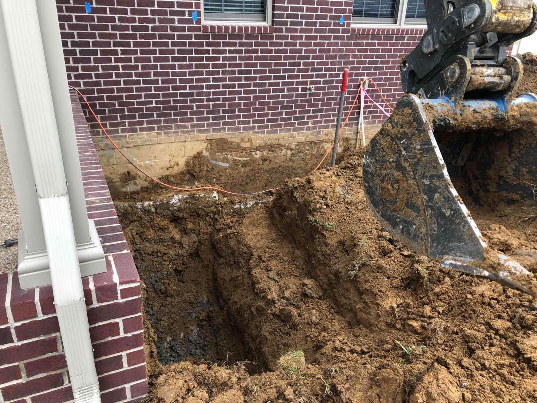 Foundation Repair - Cracking in Brick Foundation in Chandler, IN ...