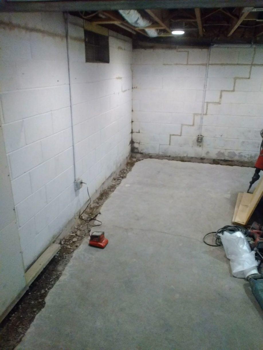 Foundation Repair - Wet Basement and Damaged Foundation Restored in ...