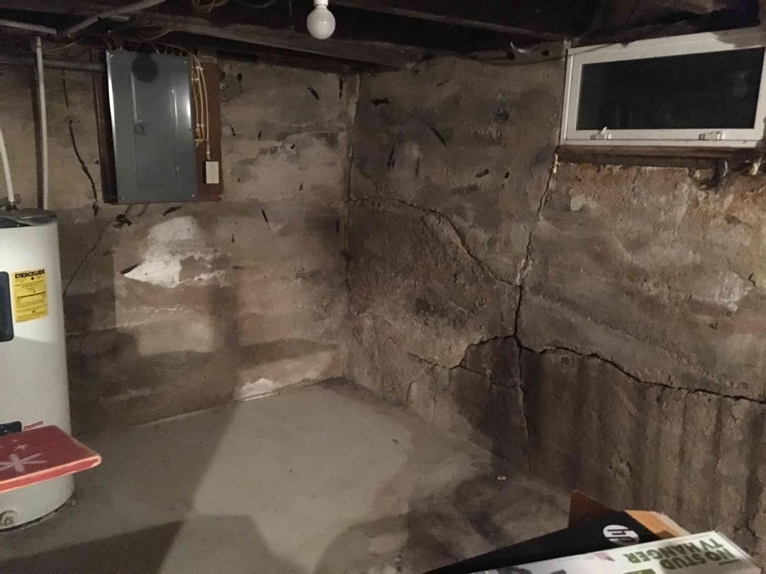 Foundation Repair - Failing Foundation and Wet Basement Restored in ...