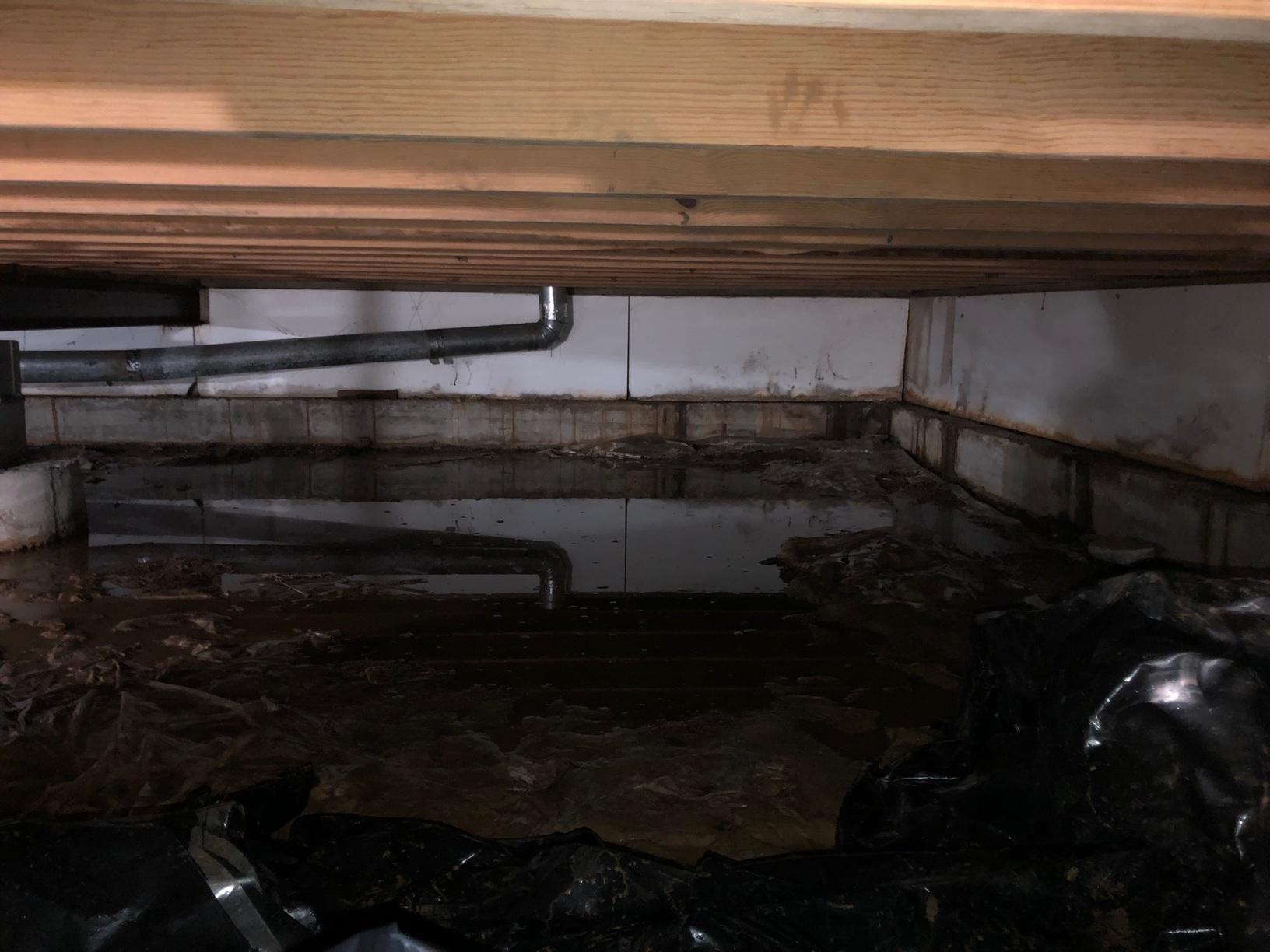 Crawl Space Repair - Wet Crawl Space in O'Fallon, IL Transforms with ...