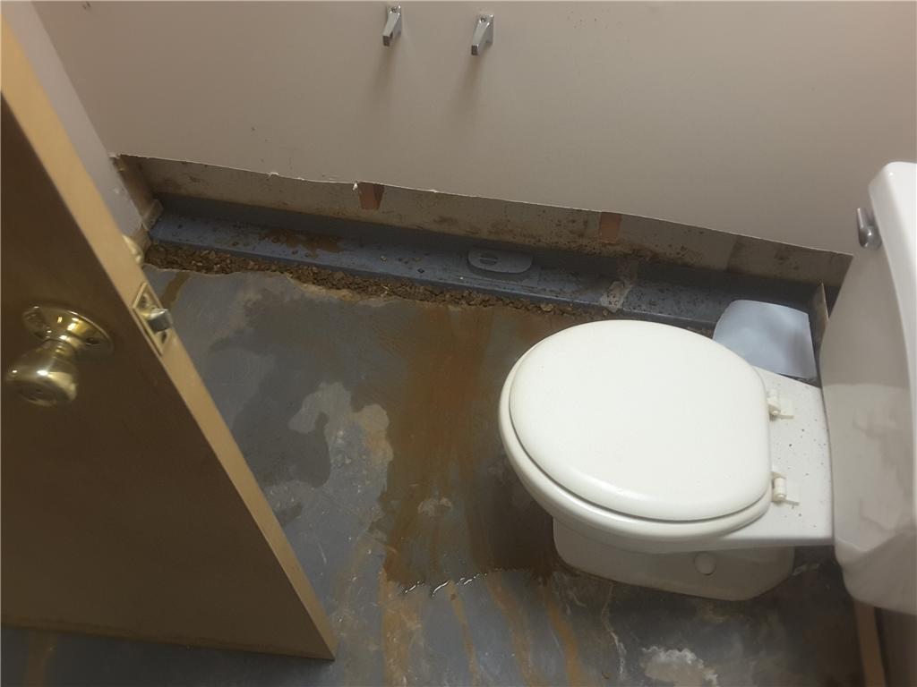 Basement Waterproofing - Installing WaterGuard™ - WaterGuard™ Behind ...