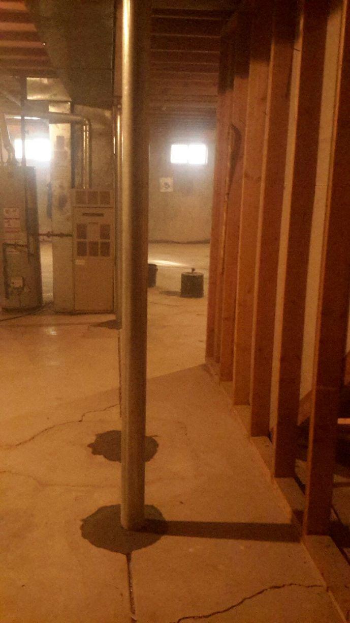 Foundation Repair - Stablizing Home / Post Piers - Post Pier Installation