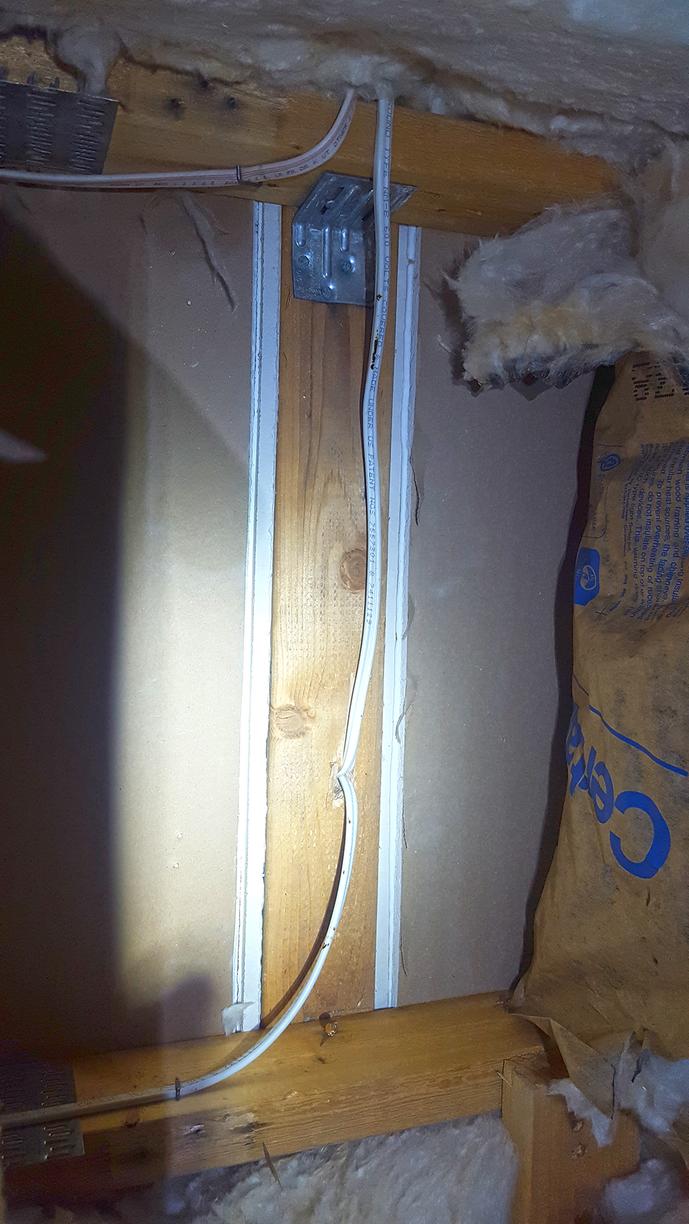 Attic Insulation - Air Gap Sealing in Belmar, NJ - Gap in the Wire Chase