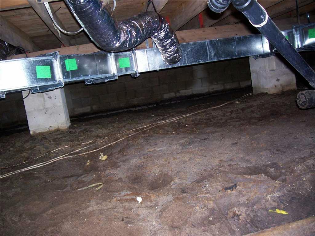 Basement Waterproofing - Brick Crawl Space Encapsulated - Damp, Musty ...