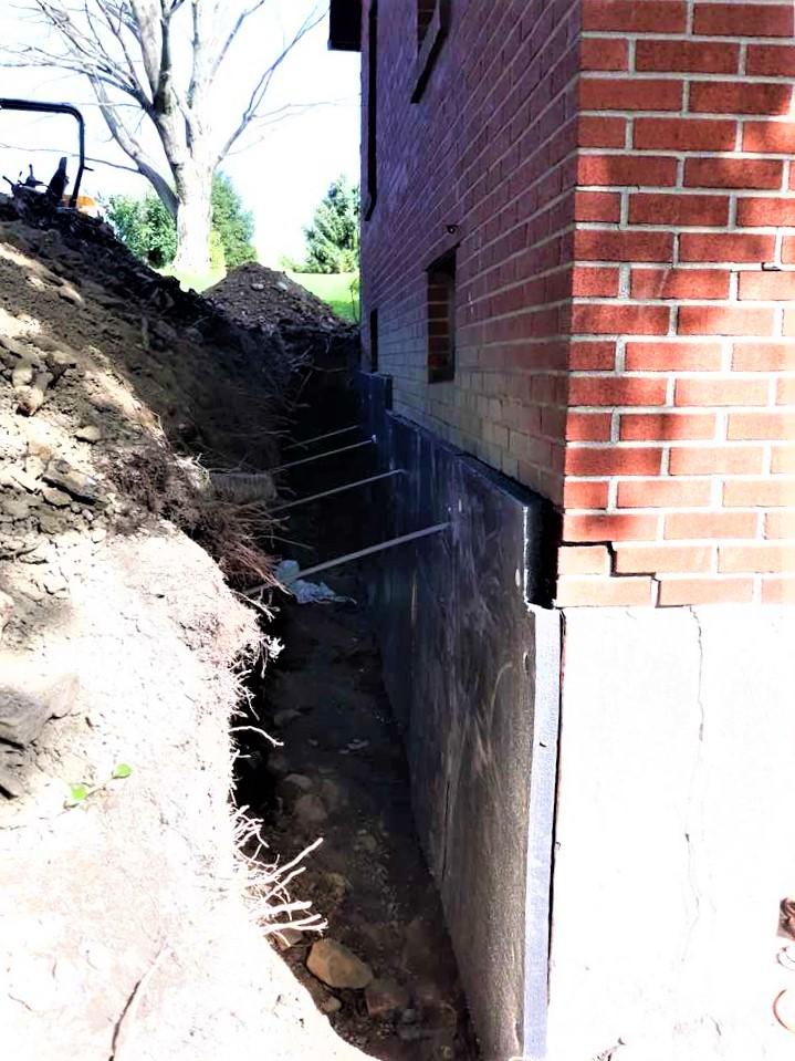 Foundation Repair - Foundation In Newton, NJ Stabilized With Wall ...