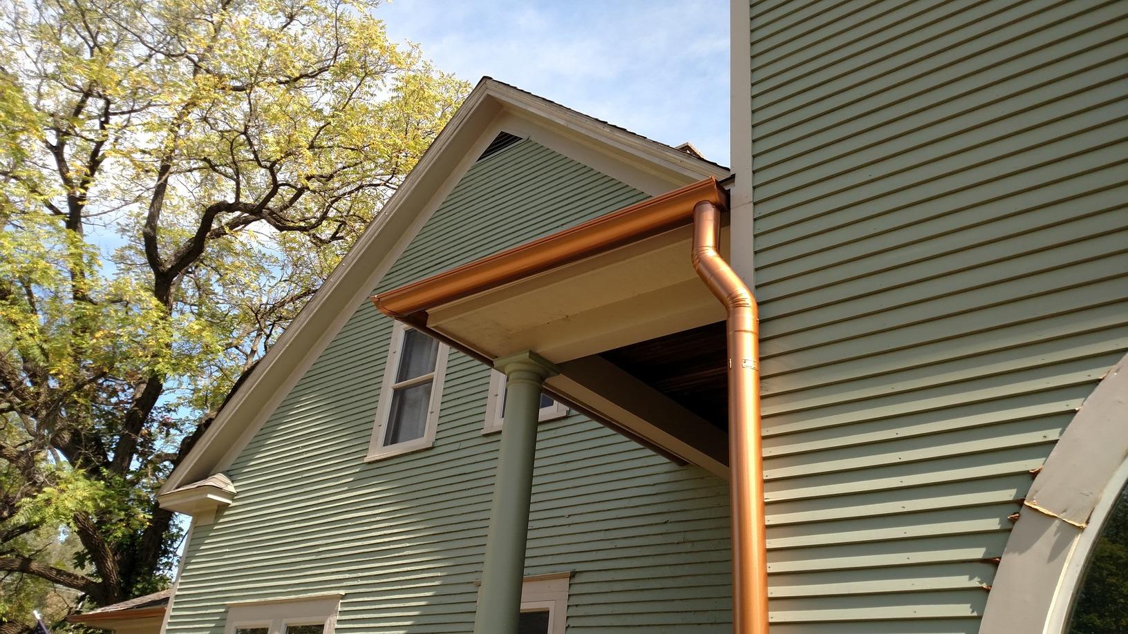 Gutters & Downspouts - Copper gutter system - copper gutters