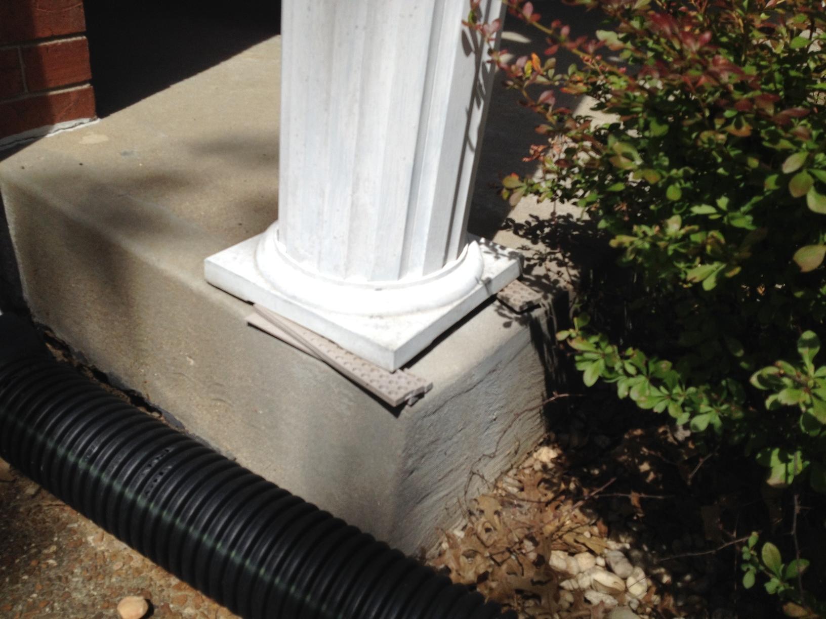 Foundation Repair - Foundation Piering Oakville, MO - Shims Under Column