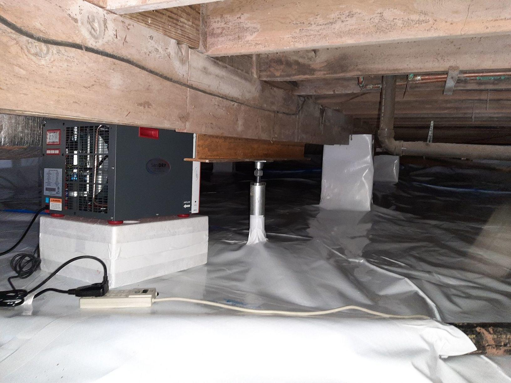 Crawl Space Repair - Moisture Filled Crawl Space Needs Our Help in ...