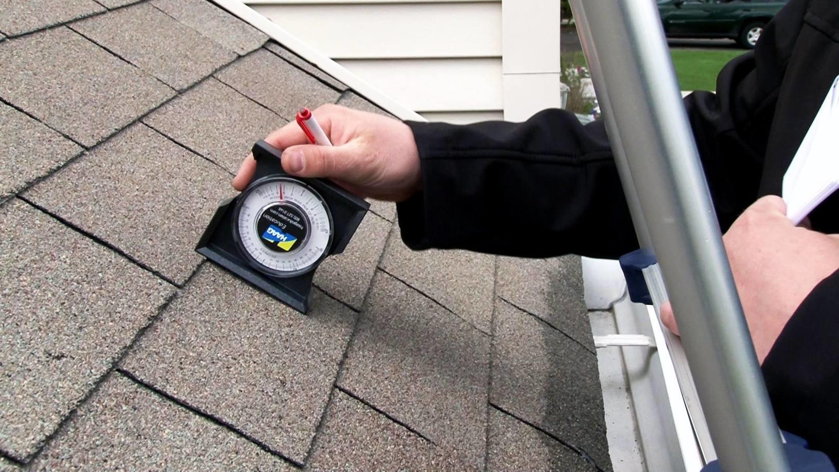 Roof Replacement - Tools of the Trade - Compass for Angles