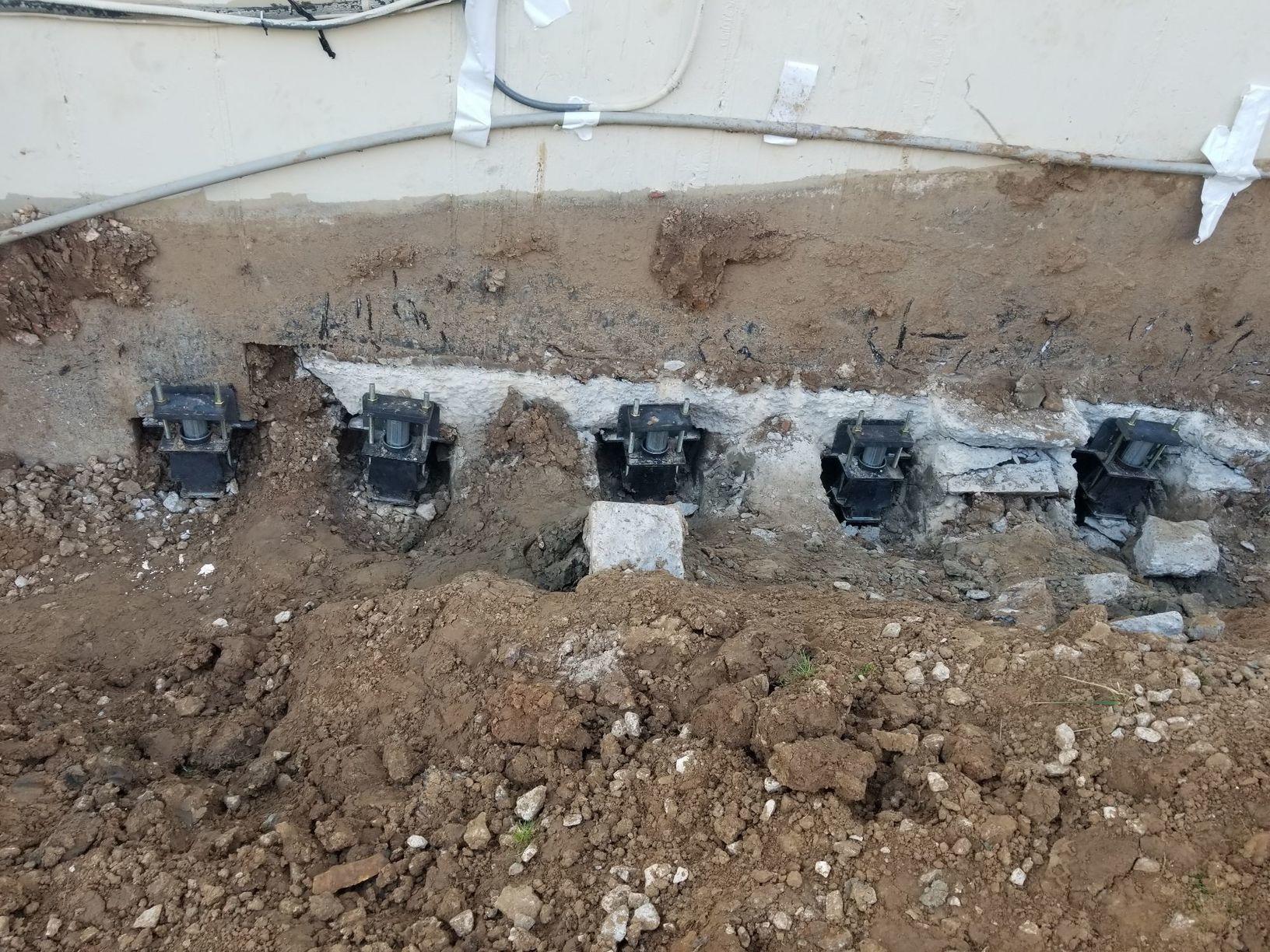 Foundation Repair - Stabilizing Foundation with PushPiers - Lifting ...
