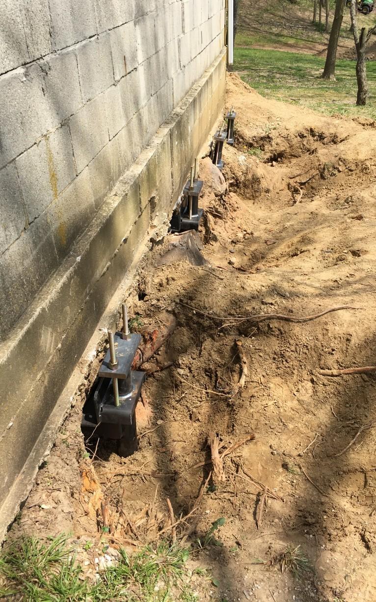 Foundation Repair - Cracked Foundation in Rossville, IN - Helical Pier ...