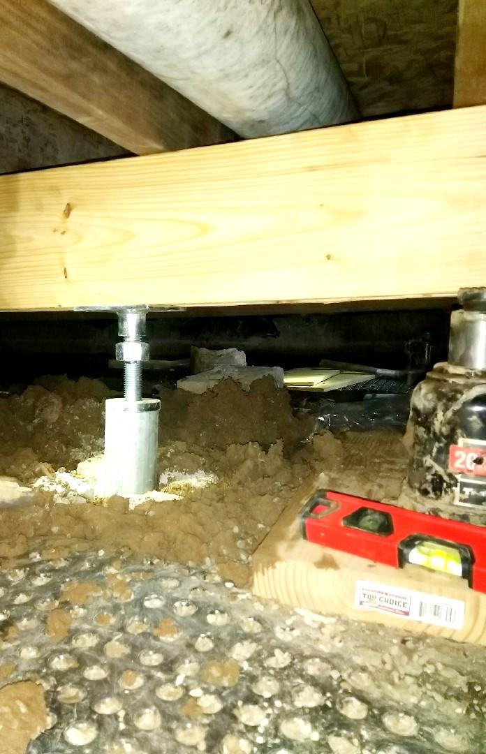 Crawl Space Repair - Sagging Floor Repair in Springport, IN - SmartJack ...
