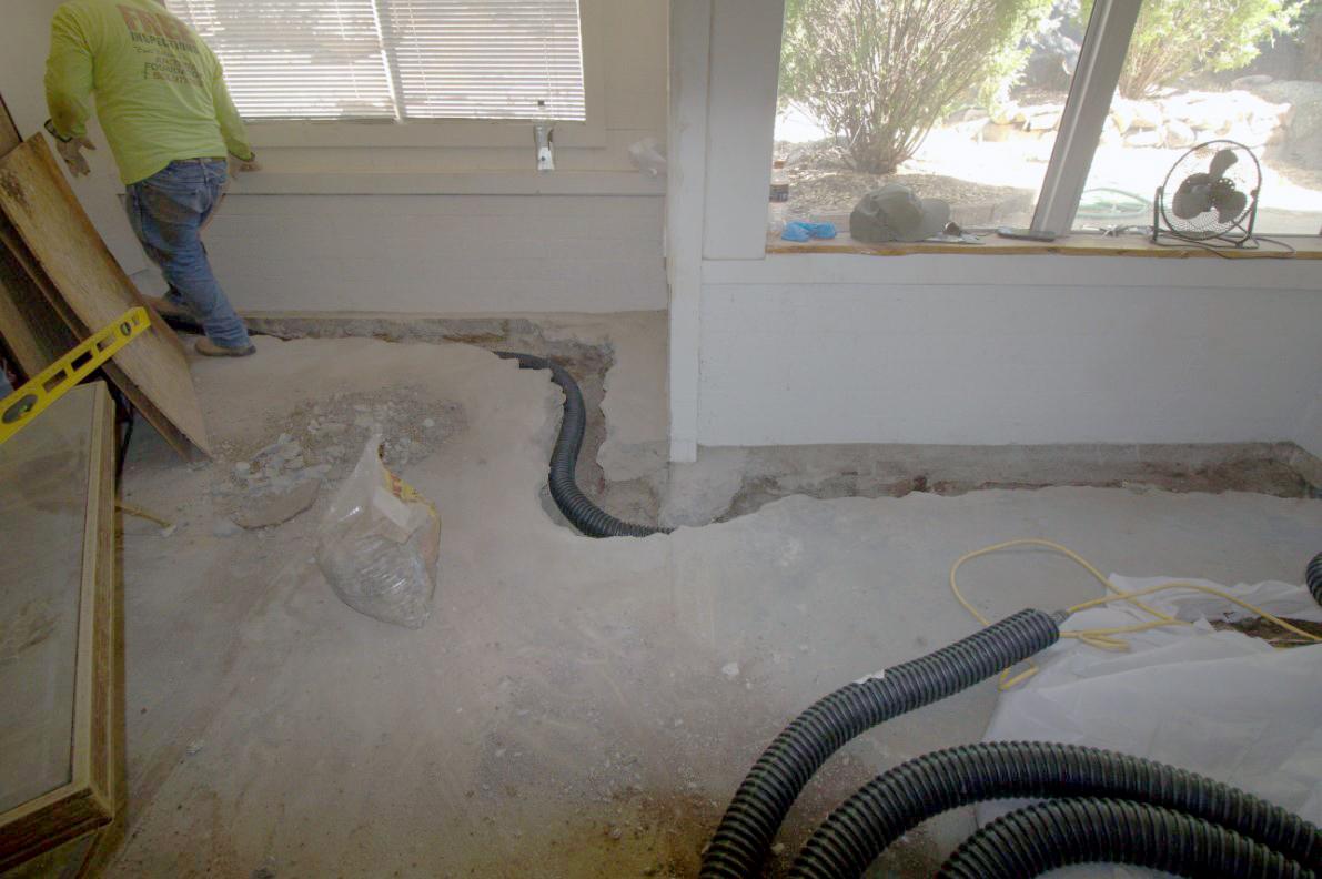 Crawl Space Repair - CleanSpace Install - Yarnell AZ - Drain Tile ...