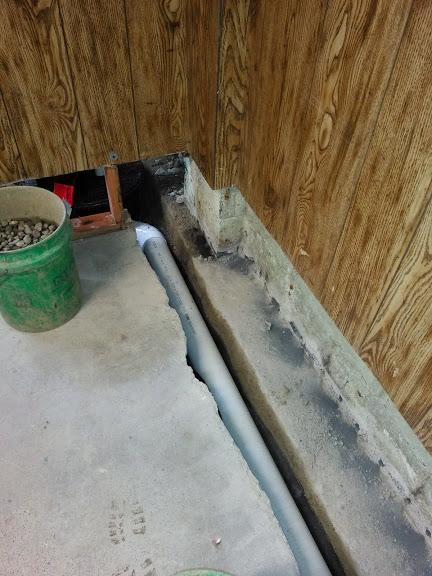 Basement Waterproofing - Interior Drainage System Installation in Mount ...