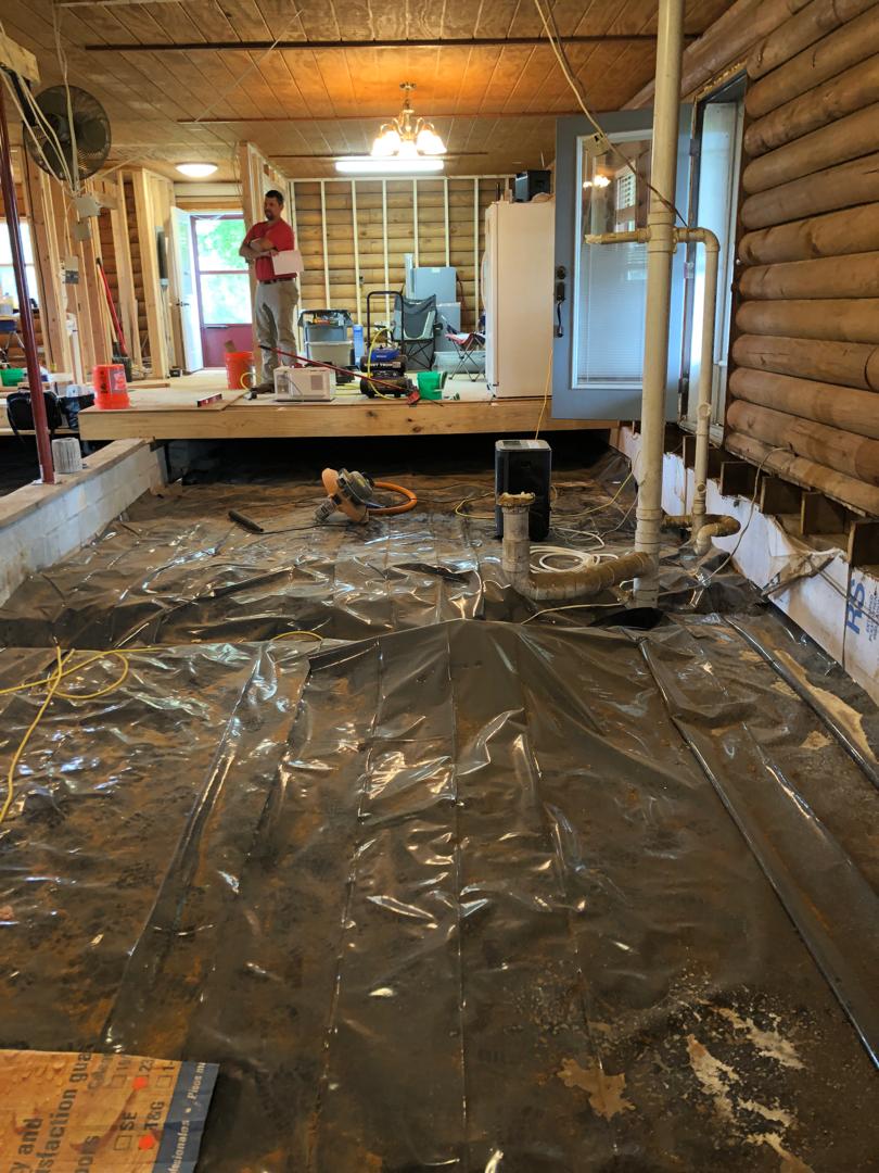 Crawl Space Repair - Mid-Remodel Crawl Space Solution in Whitesville ...