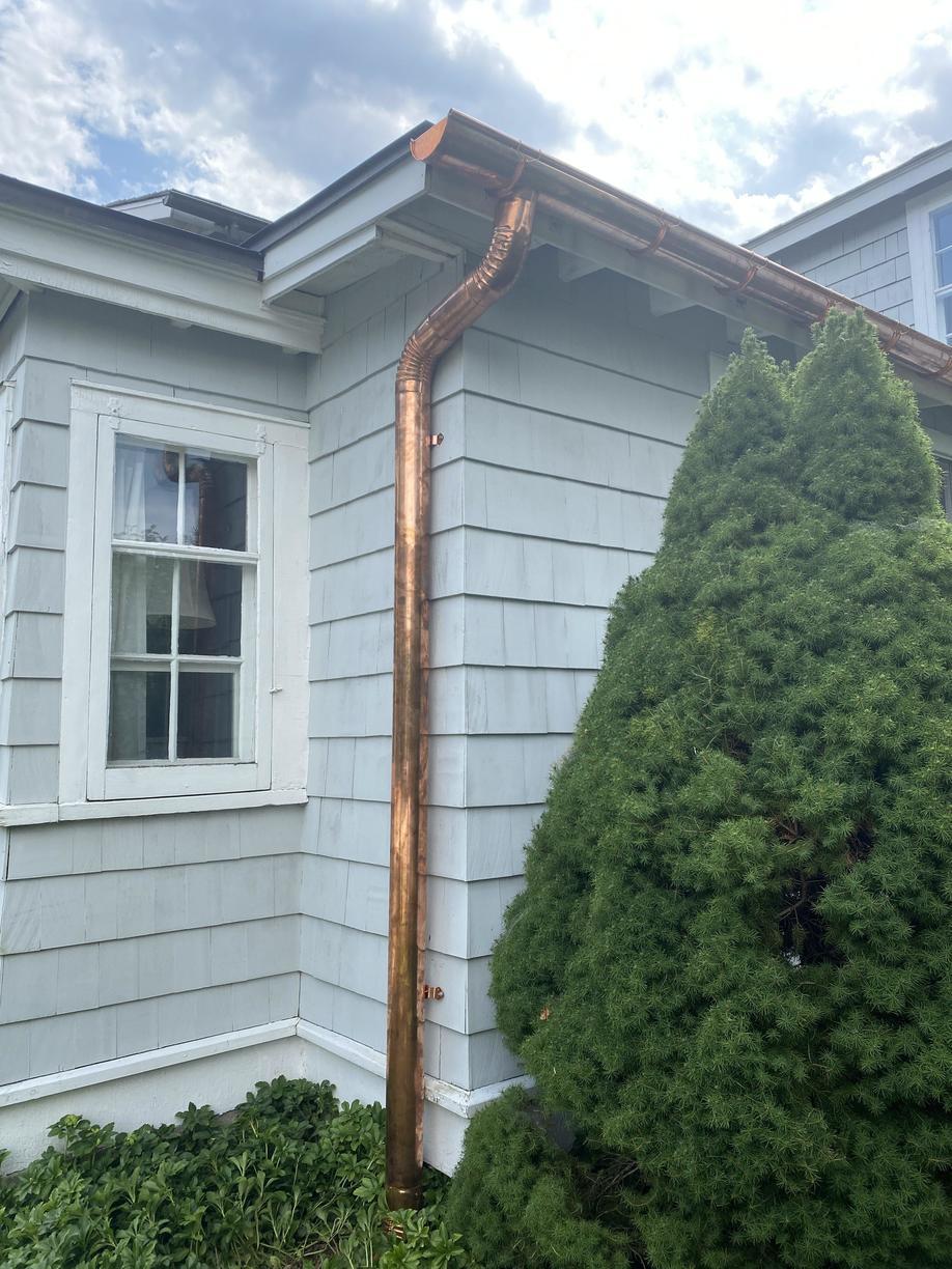 Copper Gutter Systems - CT GUTTER Installs Copper Gutter System | Old ...