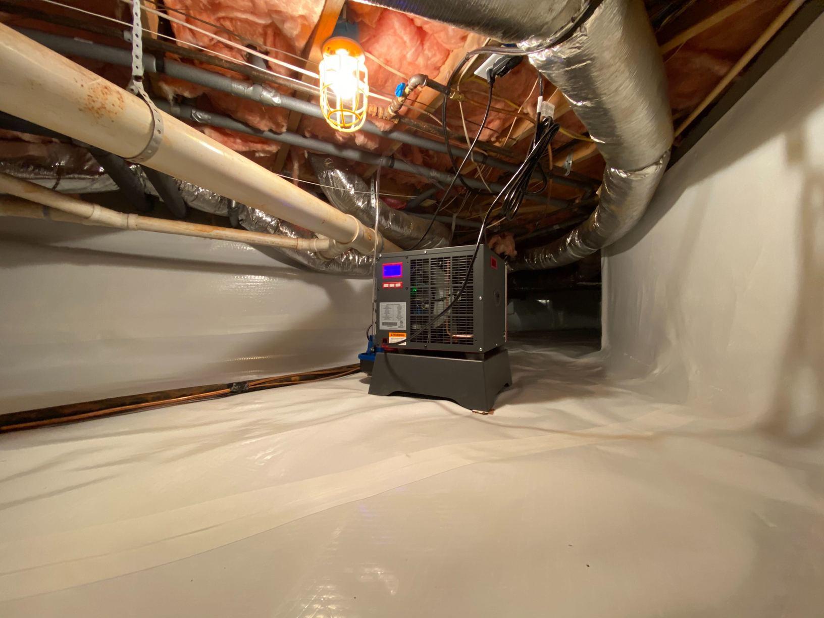 Crawl Space Repair - Encapsulating Wet and Moldy Crawl Space near ...