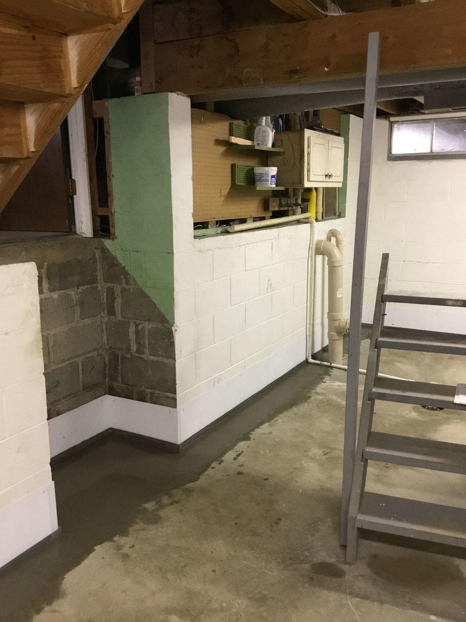 WaterGuard and a SuperSump is used to resolve water seeping into a ...