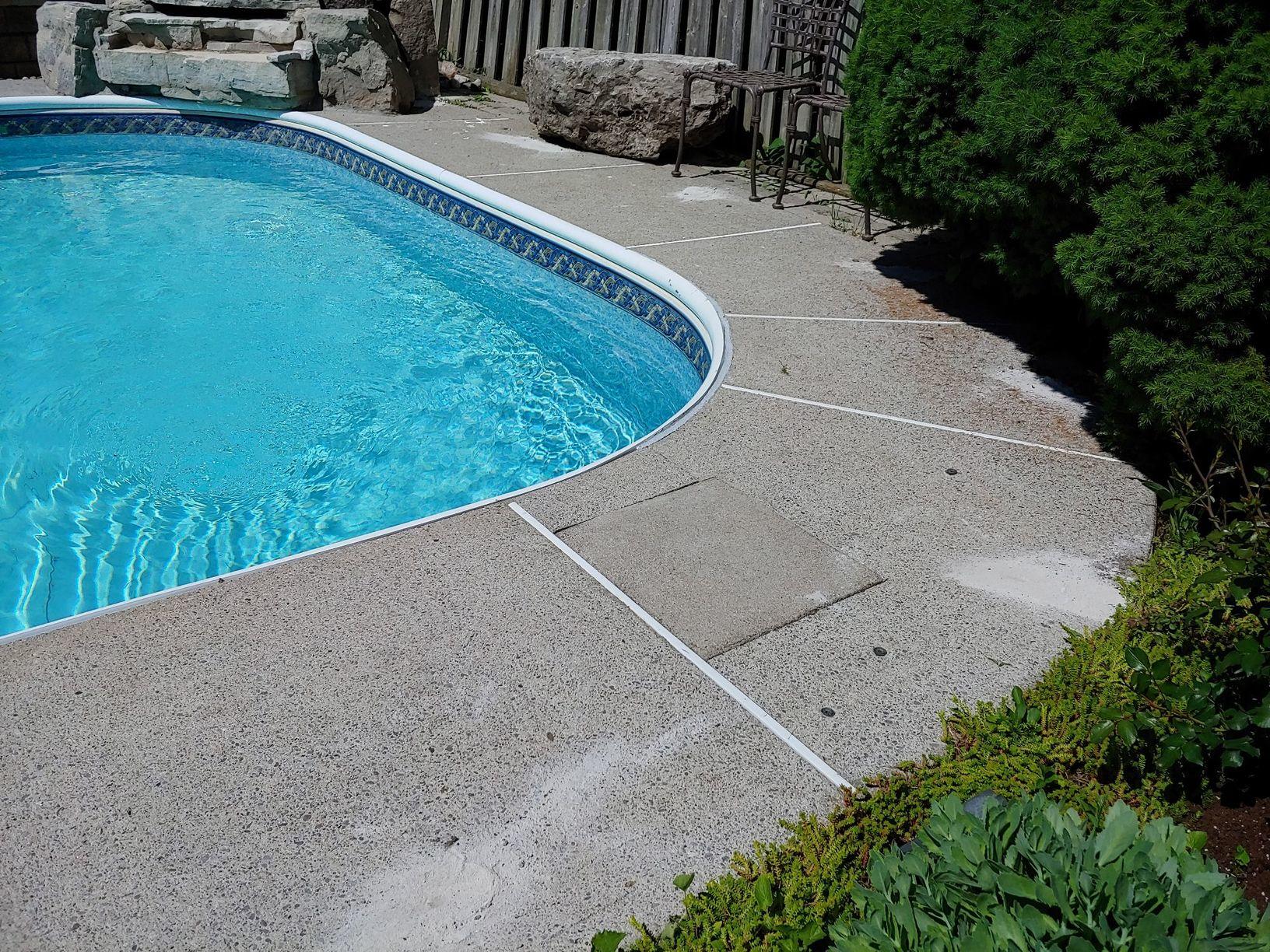 Residential - Sinking Concrete Pool Deck Threatens Grandkids in Whitby ...