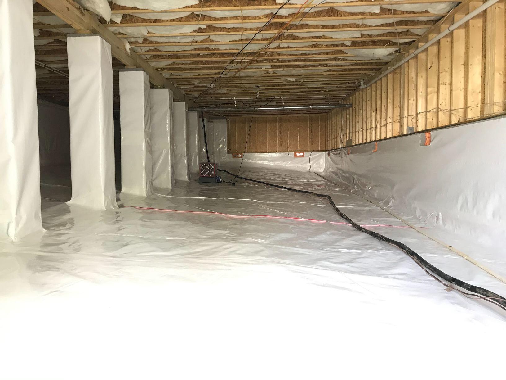 Crawl Space Repair - Dehumidifying and Sealing Crawl Space in ...