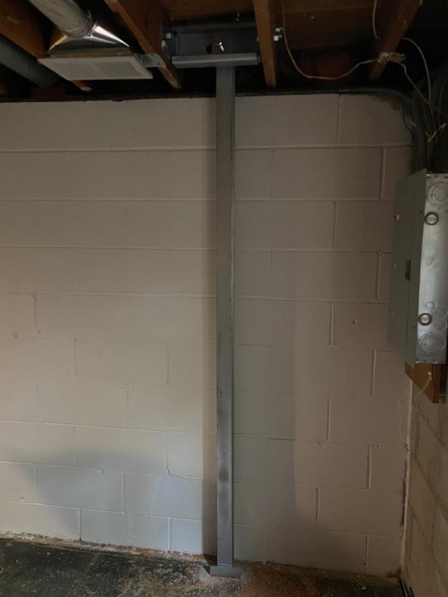 Foundation Repair - Cracked Basement Wall Stabilized In Plymouth ...