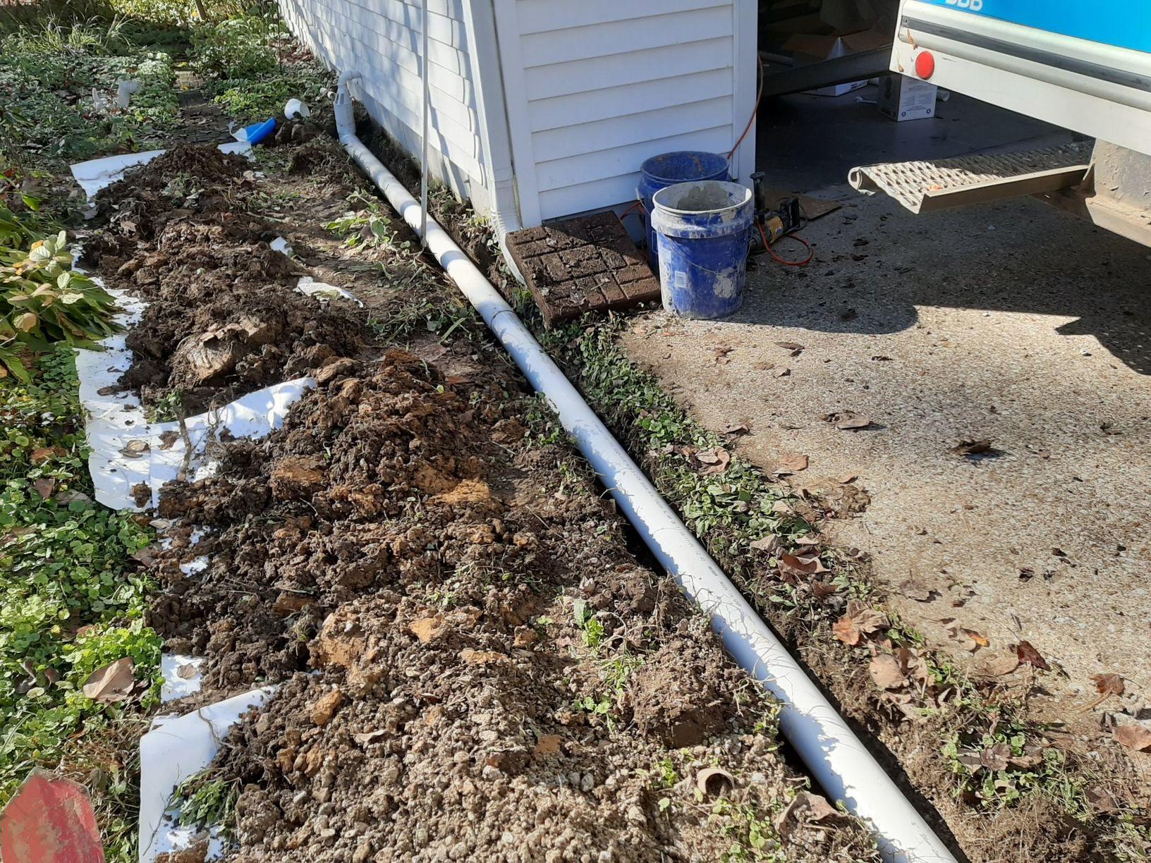 Basement Waterproofing - WaterGuard in Dawson Springs, KY. - Drain Line